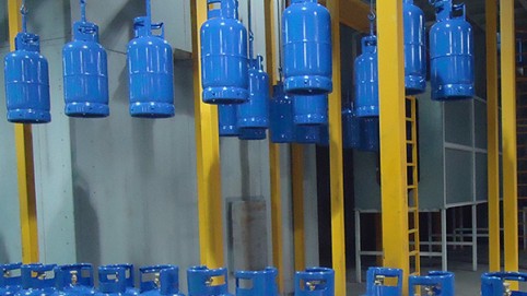 LPG Cylinder Painting Line - ROK Teknik